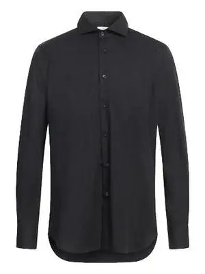 BAGUTTA Shirt Size Cotton, Elastane - Black