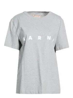 Marni Logo-print Cotton T-shirt - Grey