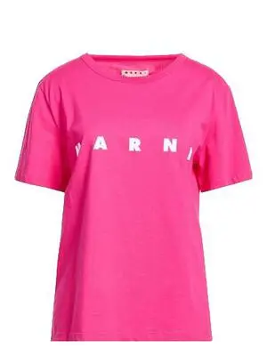 Marni Logo-print Cotton T-shirt - Pink