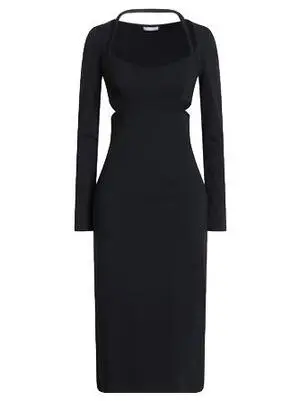 Patrizia Pepe Midi Bodycon Dress - Black