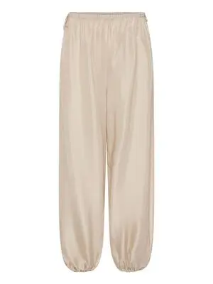 ST. AGNI Silk Balloon Leg Pants - Neutral