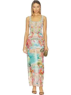 Camilla Square Neck Maxi Dress - Meet Me In Mallorca Meetmall