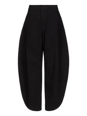 Alaïa Petal Horseshoe Leg Trousers - Noir Alaia