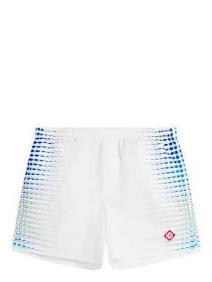 Casablanca Printed Swim Shorts - White