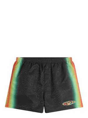 Casablanca Monogram Swim Shorts - Black