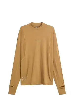 BANDIT Aura Grid Mockneck Long Sleeve - Antique Brass