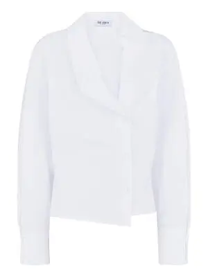 Attico Shirt With Irregular Collar - White