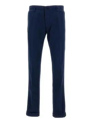 Incotex Slim-fit Cotton Trousers - Blue