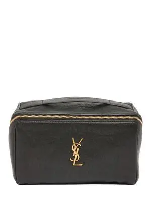 Saint Laurent Gaby Leather Vanity Case - Noir