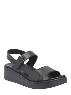 BØRN Kit Platform Sandal - Black Leather