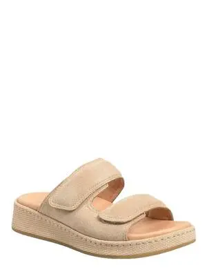 BØRN Vivian Platform Sandal - Taupe Suede