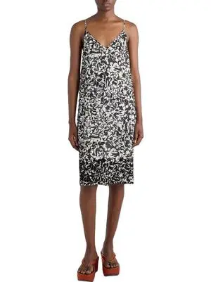 Dries Van Noten Denya Embellished Slipdress - Black