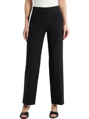 Anne Klein Pull-on Wide Leg Pants - Anne Black