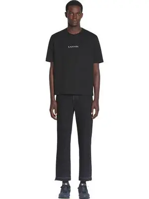 LANVIN Embroidered T-shirt - Black