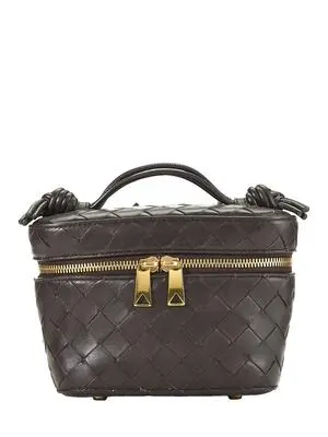 Bottega Veneta Intrecciato Vanity Case - Brown