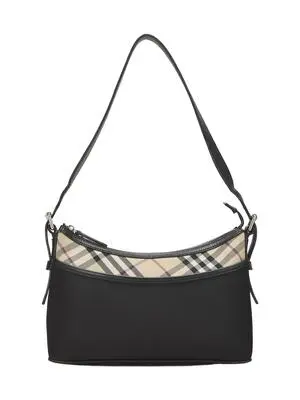 Burberry House Check Shoulder Bag - Black