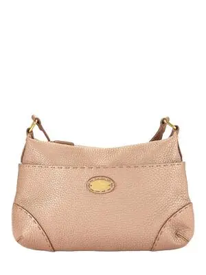 Fendi Leather Selleria Messenger - Pink