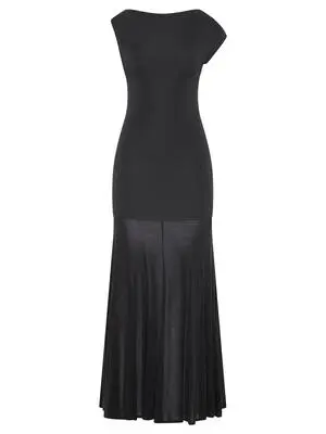 ST. AGNI Circle Hem Maxi Dress - Grey