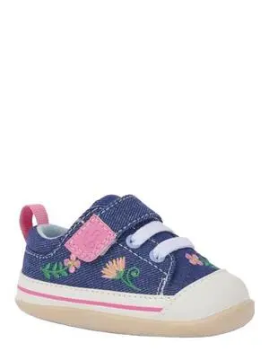 See Kai Run Mini Stevie Sneaker - Blue Denim/garden