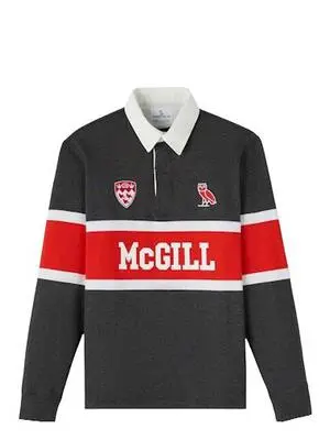 OVO X Mcgill University Rugby Polo Shirt - Charcoal