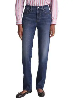 Madewell The Longline Straight-leg Jeans - Midnight Waters Wash