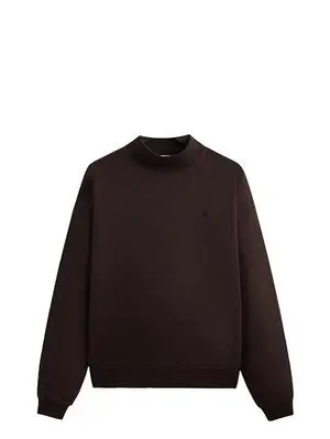 Kith Garment Dyed Fleece Mockneck Sweatshirt - Kindling