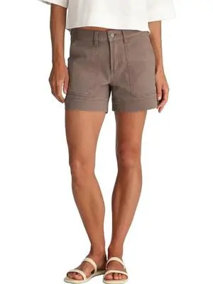 FREE FLY Stretch Cotton Twill Relaxed Short - Fossil