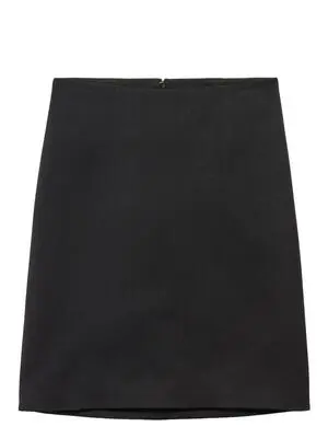 Balenciaga Straight Fit Midi Skirt - Black