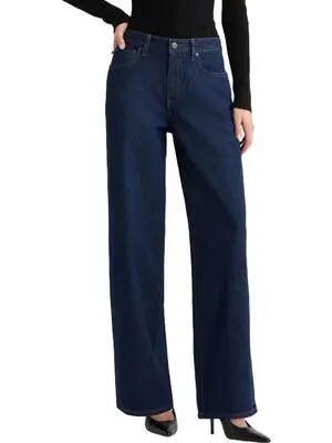 OPEN EDIT Mid-Rise Baggy Full-Length Jeans