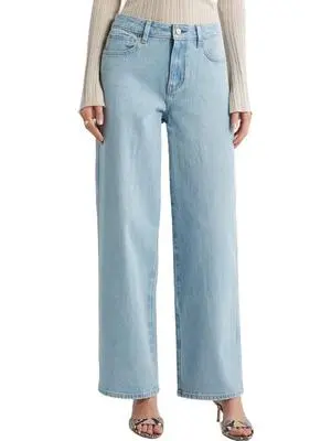 OPEN EDIT Mid-rise Baggy Full-length Jeans - Logan Wash
