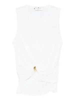 Elisabetta Franchi Sleeveless Top - White