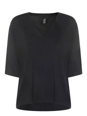 THOM KROM V-neck Blouse - Black