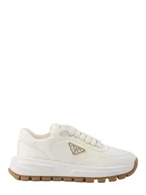 Prada Prax 01 Leather Sneakers - White