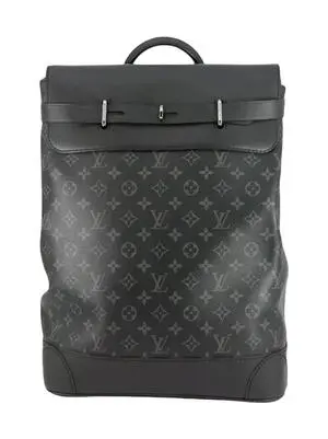LOUIS VUITTON 2019 Monogram Eclipse Steamer Backpack - Black
