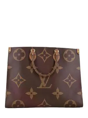 LOUIS VUITTON Onthego Reverse Monogram Giant Gm Tote - Brown