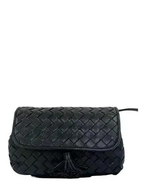 Bottega Veneta 2000-2012 Mini Nappa Intrecciato Crossbody Bag - Black