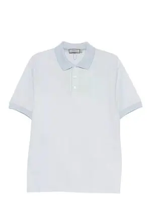 Canali Short-sleeve Polo Shirt - Blue