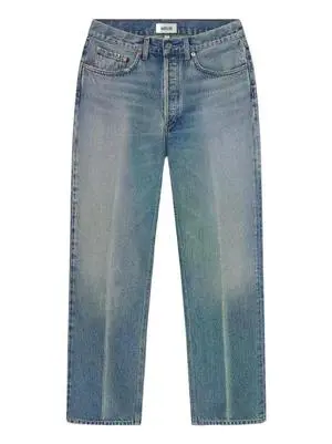 AGOLDE Lana Button Jeans - Blue