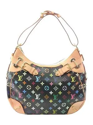 LOUIS VUITTON 2010 Monogram Multicolore Greta Hobo Bag - Black