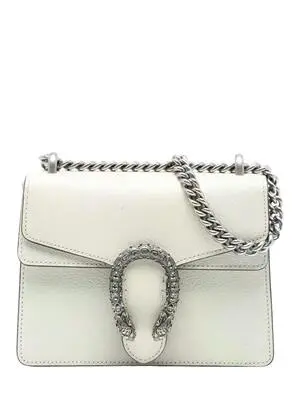 Gucci Small Leather Dionysus Crossbody Bag - White