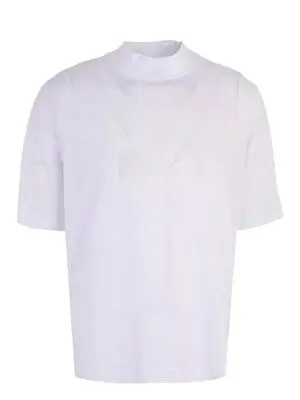 Altea Short-sleeves Mock-neck T-shirt - White