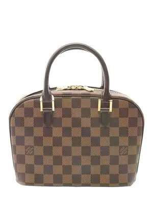 LOUIS VUITTON 2003 Damier Ebene Mini Sarria Handbag - Brown