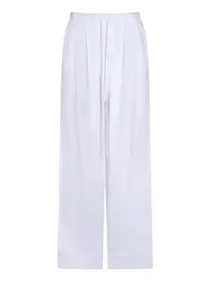 THOM KROM Drawstring Trousers - White