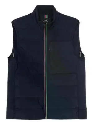 Paul Smith Mixed Media Gilet - Blue