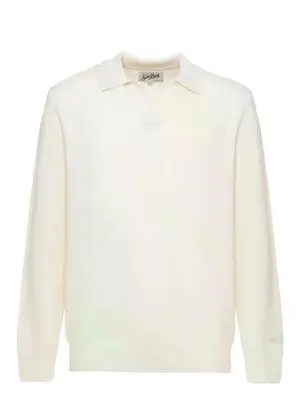 MC2 SAINT BARTH Long-sleeved Polo Shirt - Neutrals