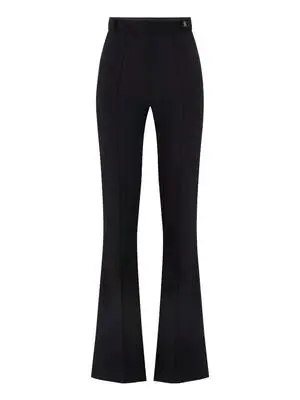 Elisabetta Franchi Logo-detail Trousers - Black