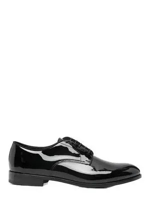 DOUCAL'S Patent-leather Derby Shoes - Black