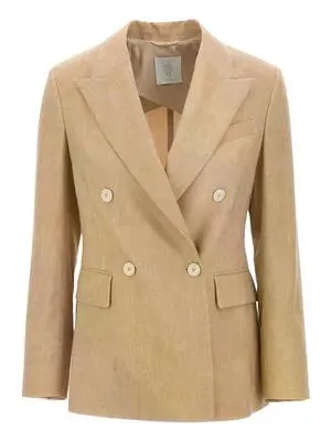Eleventy Double-breasted Blazer - Neutrals