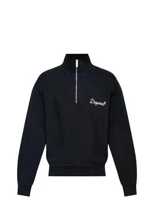 Dsquared2 Half-zip Sweatshirt - Black