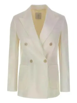 Eleventy Double-breasted Blazer - Neutrals